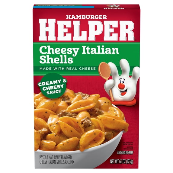 Hamburger Helper Cheesy Italian Shells, 2 Pack, 6.1 oz Packages, Sizes ...