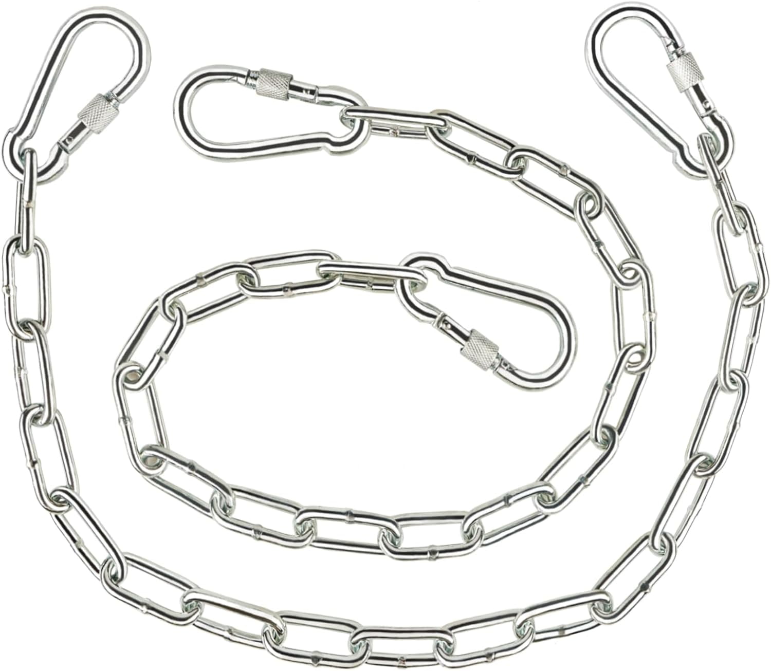 2 Pack Hammock Chair Chain, Heavy Duty Stainless Steel Swing Hanging ...