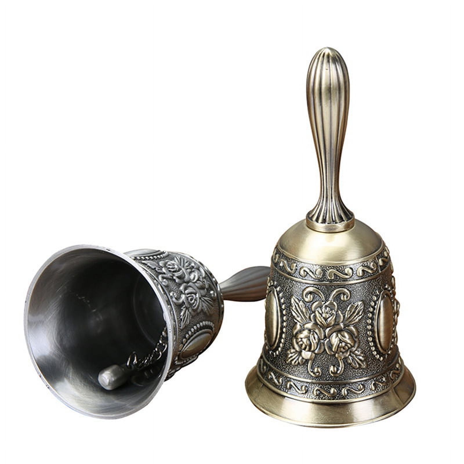 2 Pack Hand Bell, Metail Dinner Bell Wedding , Service Bell Call ...