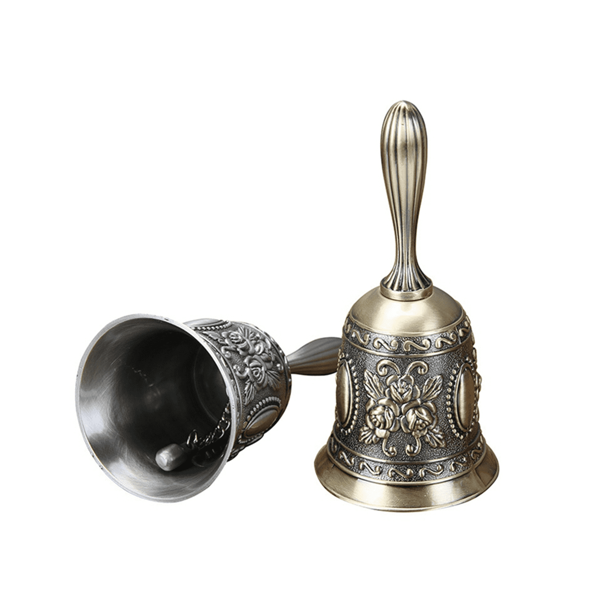 2 Pack Hand Bell, Metail Dinner Bell Wedding , Service Bell Call ...