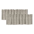 2 Pack Hand-Drawn Lines Valance for Window Modern Abstract Black Leaf ...