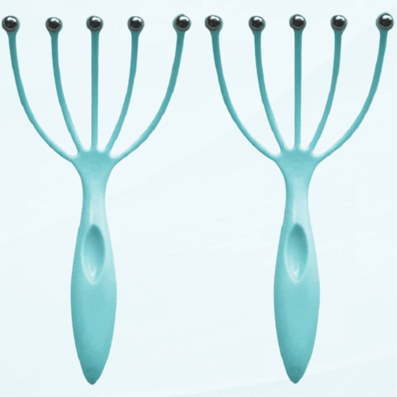 2 Pack Hand Held Scalp Massager Five Finger Ball Roller Comb Head Spa Scalp Brush Hair Care
