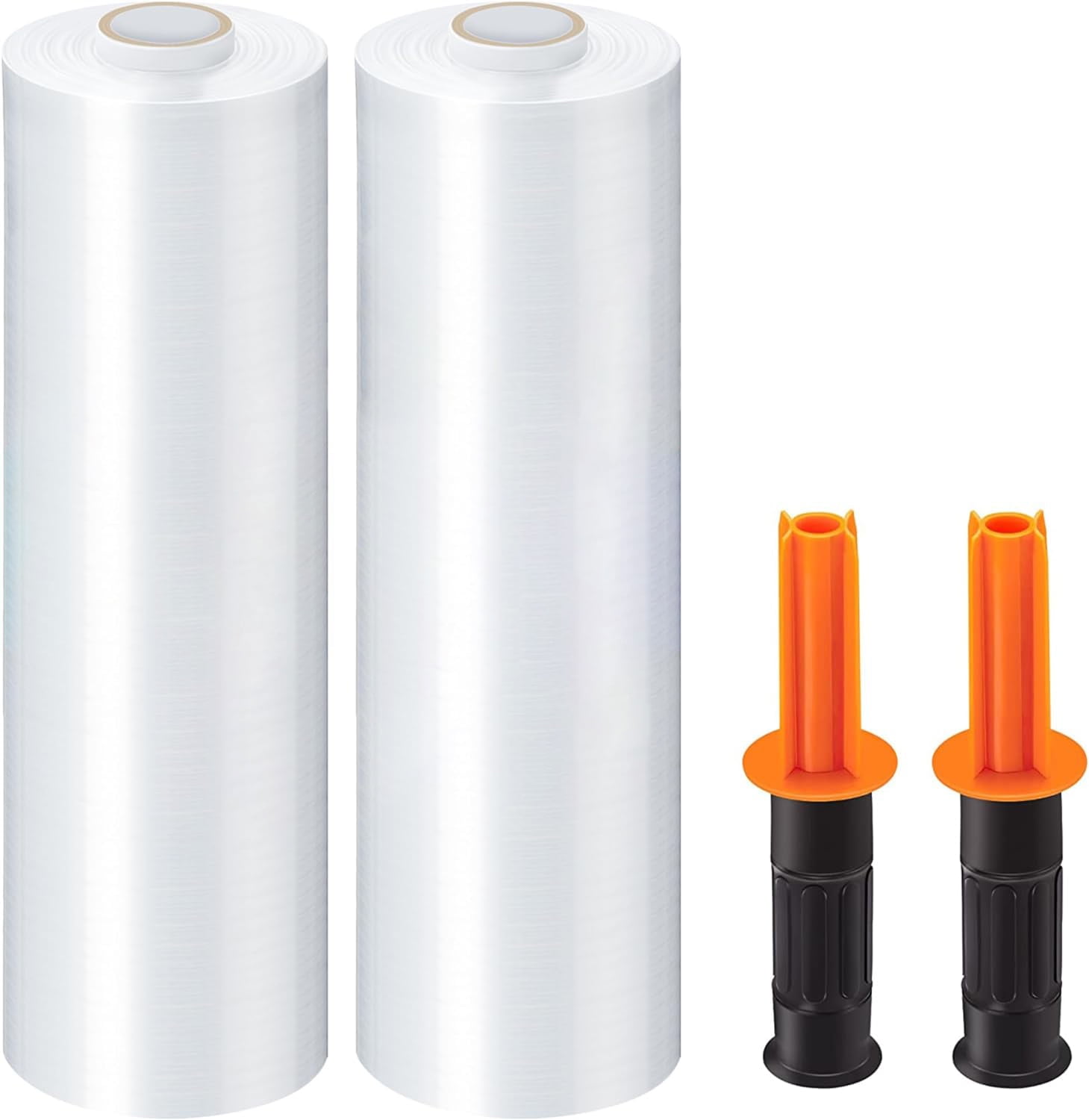 Easy Use 2 Pack Hand Stretch Wrap, 15x1000 ft with Handles, High ...