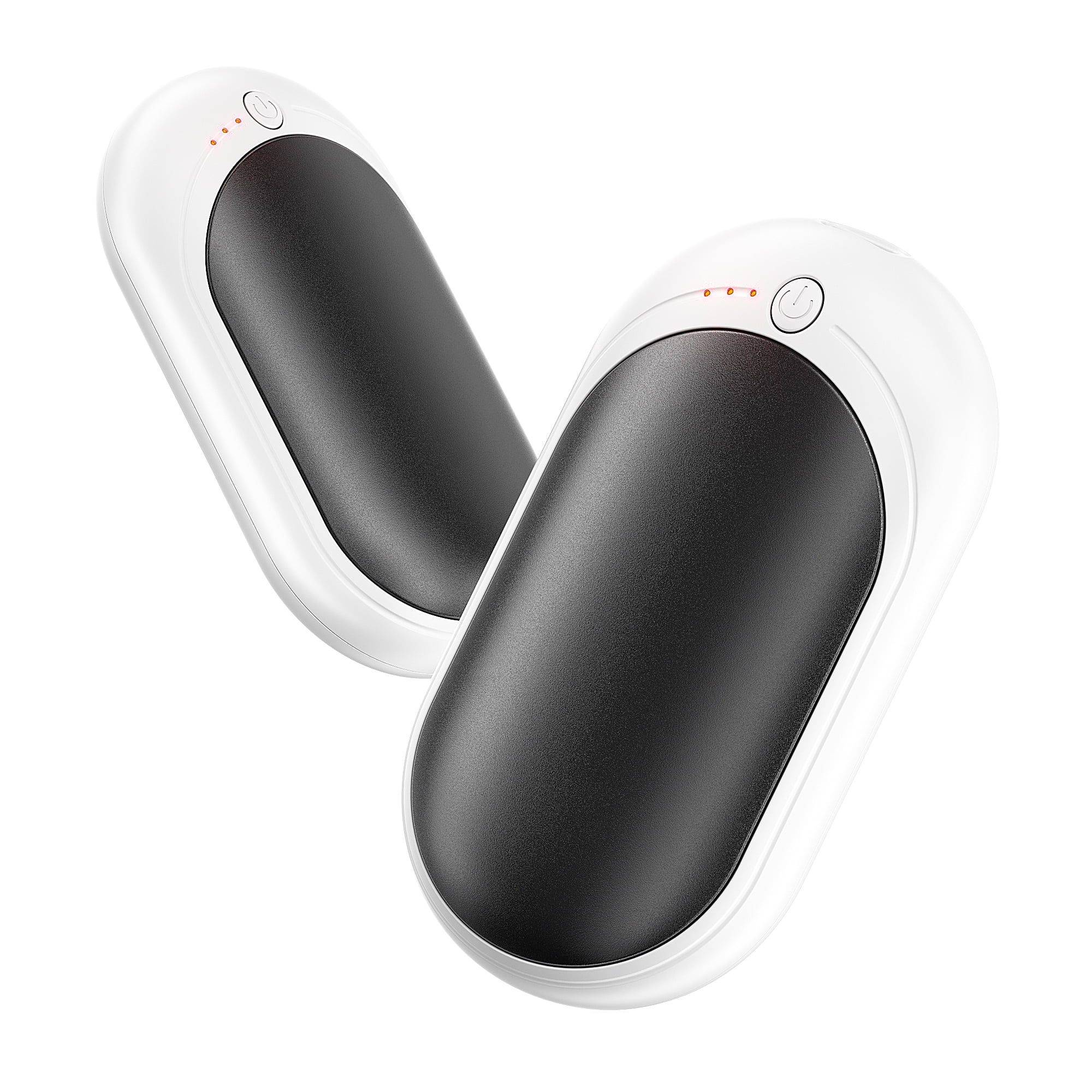 2 Pack Hand Warmers Rechargeable Black, Mytrix Upgraded 2-in-1 6000Ah ...