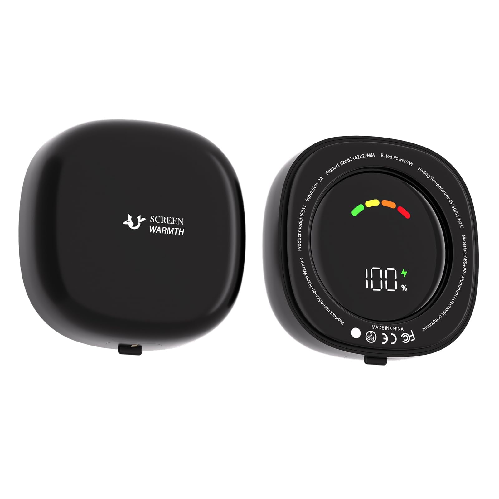 2 Pack Hand Warmers Rechargeable, Four-Level Heating，10 Hrs Long ...