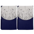 2 Pack Hand-painted Flowers Kitchen Towels with Leaves Simple Style ...