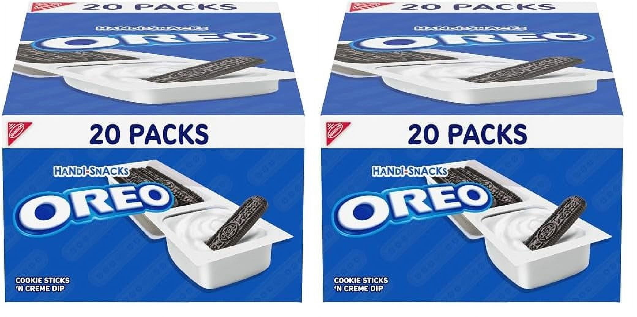 (2 Pack)- Handi-Snacks OREO Cookie Sticks 'N Creme Dip Snack Packs, 20 ...