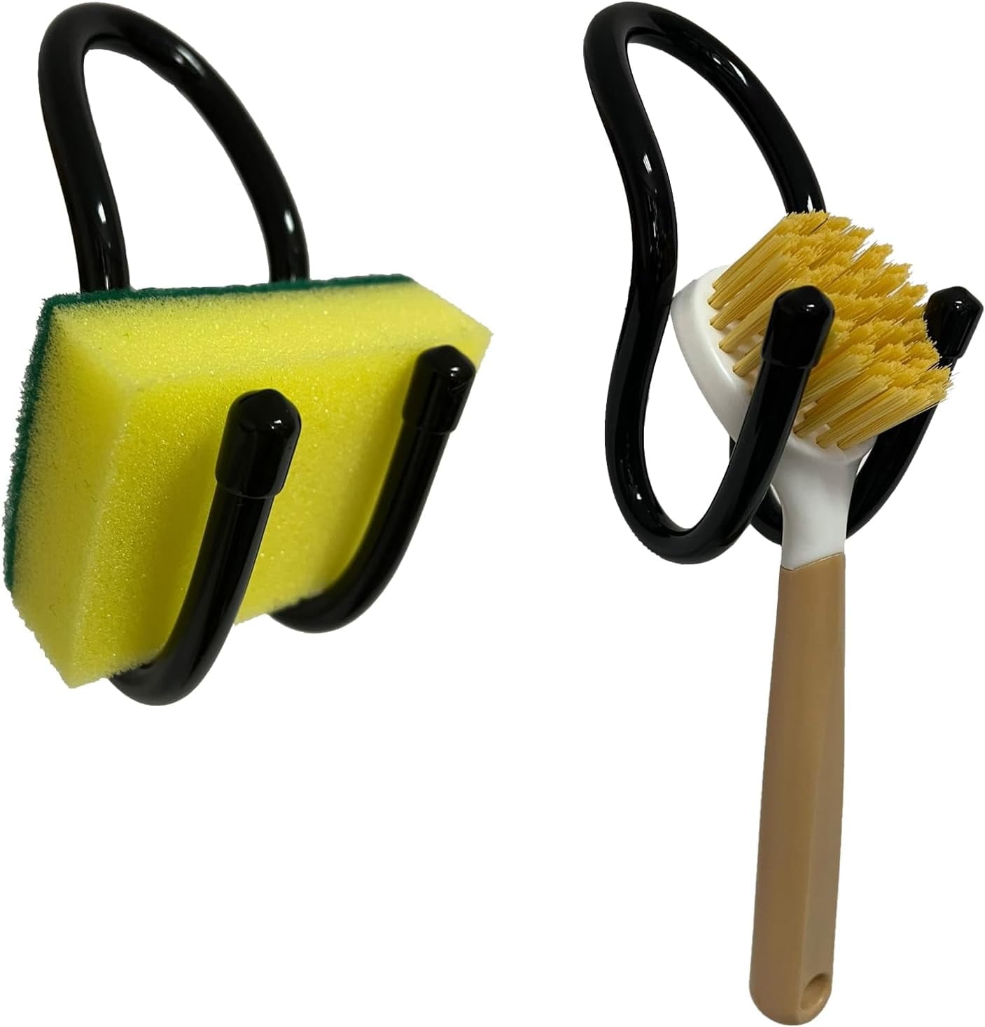 2 Pack Hanging Rustproof Sink Caddy & Sponge Holder, Adjustable Kitchen ...