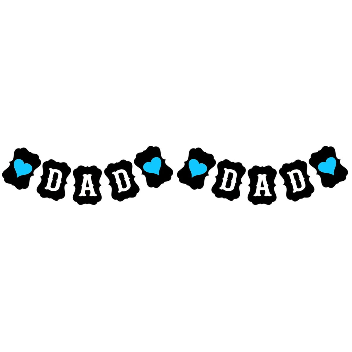 ORDDIART Dad Birthday Paper Banner, 2 Sets, 15 x 11 cm Each, Party ...