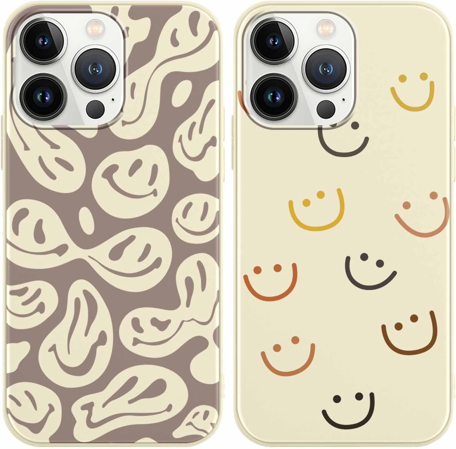 2 Pack Happy Smiles Face for iPhone 13 Pro 6.1 Inch Phone Case ...