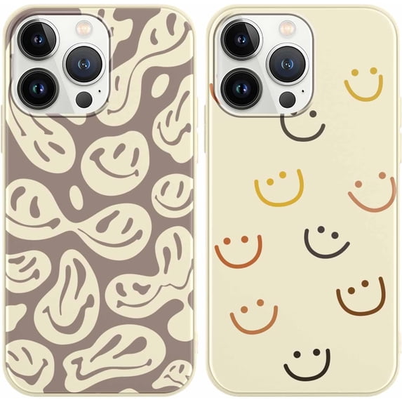 2 Pack Happy Smiles Face for iPhone 13 Pro 6.1 Inch Phone Case ...