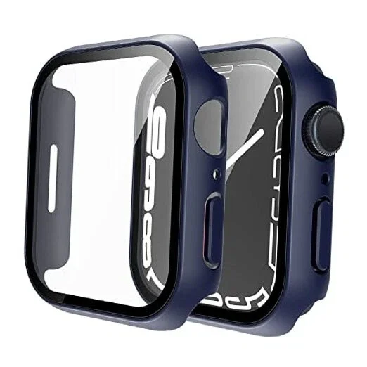 2 Pack Hard Case Designed For Apple Watch Series 9/8 / 7 [Hd Clear ...