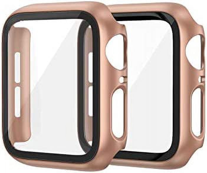 2 Pack Hard PC Case Compatible with Apple Watch Series 1 2 3 38mm Women ...