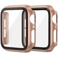 2 Pack Hard PC Case Compatible with Apple Watch Series 1 2 3 38mm Women ...