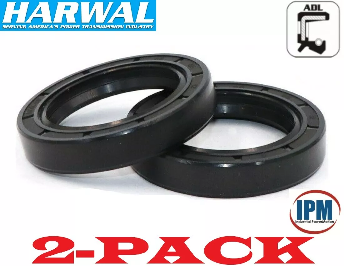 2-Pack! Harwal Tc 35X50X7-Adl Metric Oil Seal Nitrile Dual Lip W/Spring ...