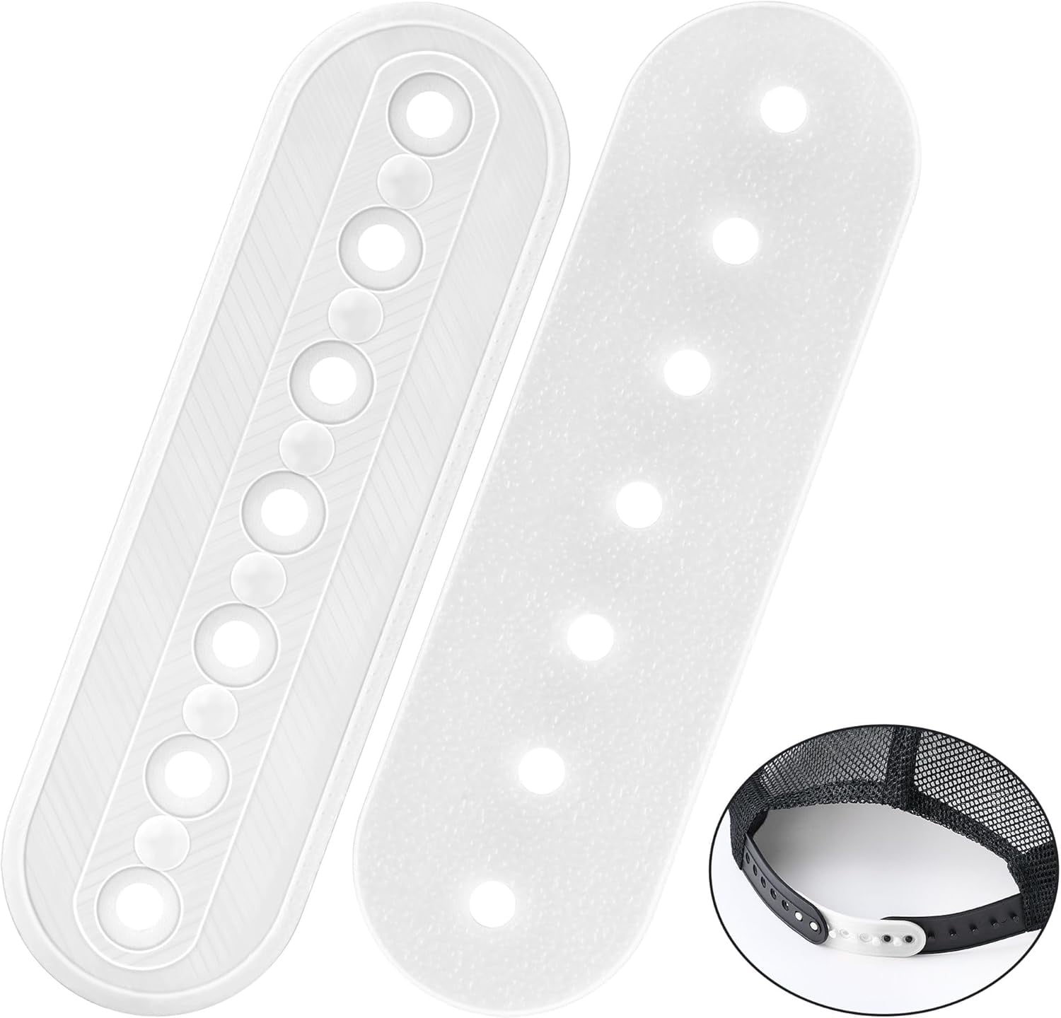 2 Pack Hat Extender, 3D Printed Hat Size Extension Accessories, Holes ...