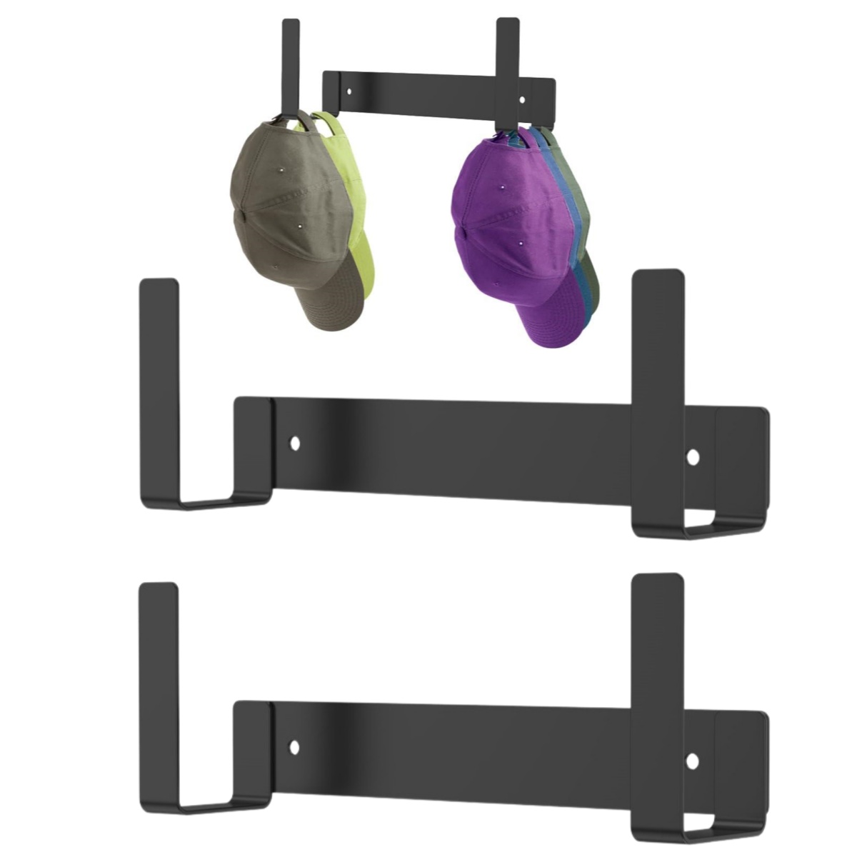 2 Pack Hat Racks for Baseball Caps, MODANU Stainless Steel Hat ...