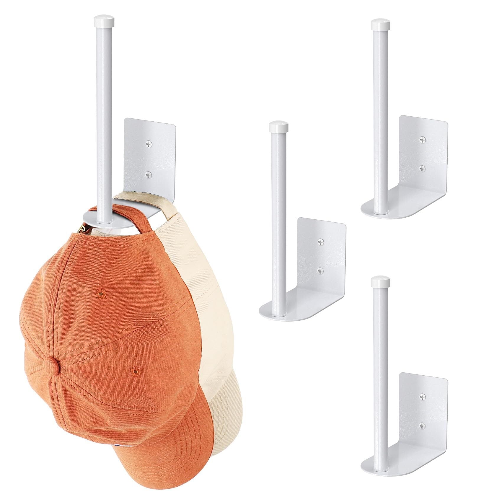 2 Pack Hat Racks for Baseball Caps, Stainless Steel Hat Organizer for ...