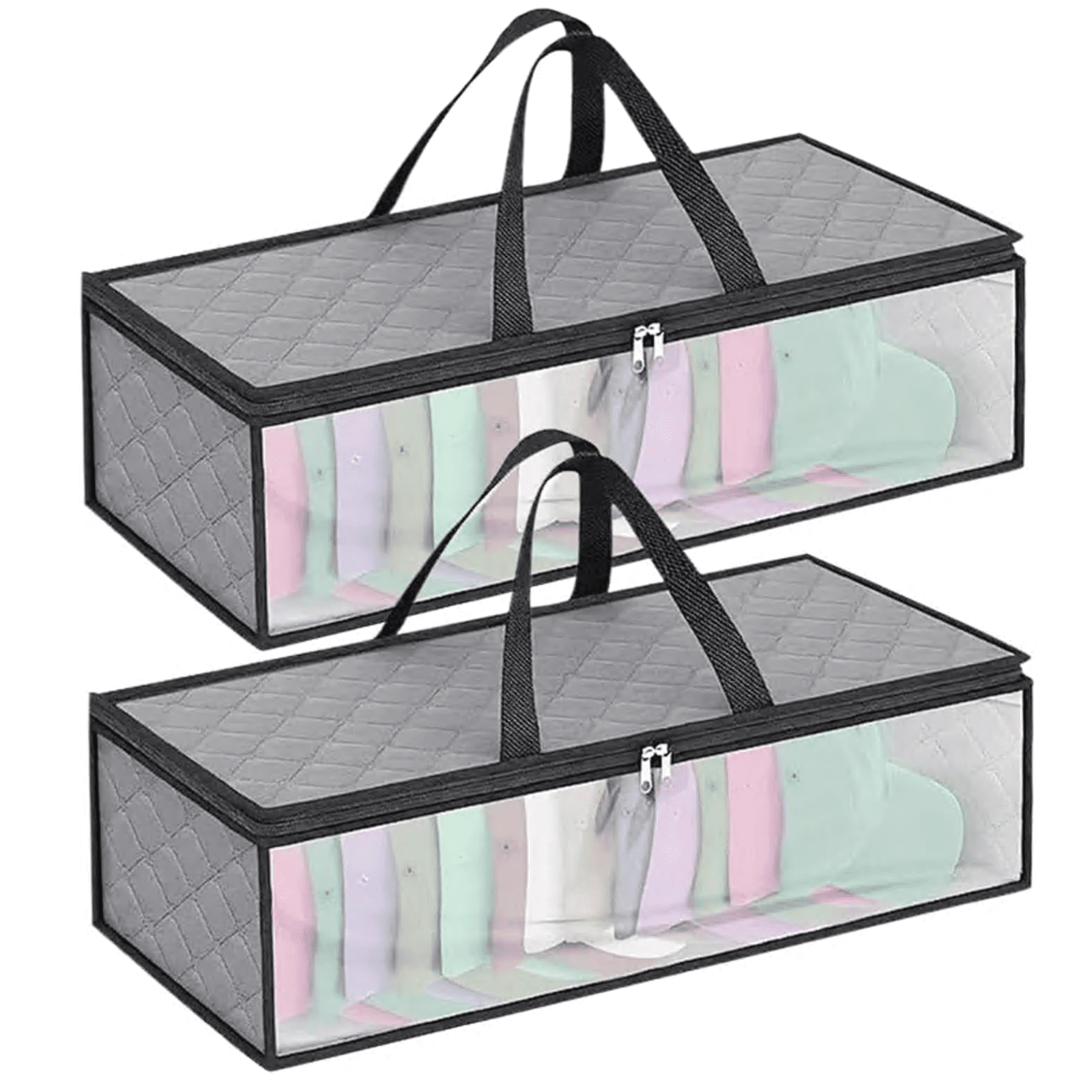 2 Pack Hat Storage Bag for Baseball, Caps Hat Organizer Case Hat Holder ...