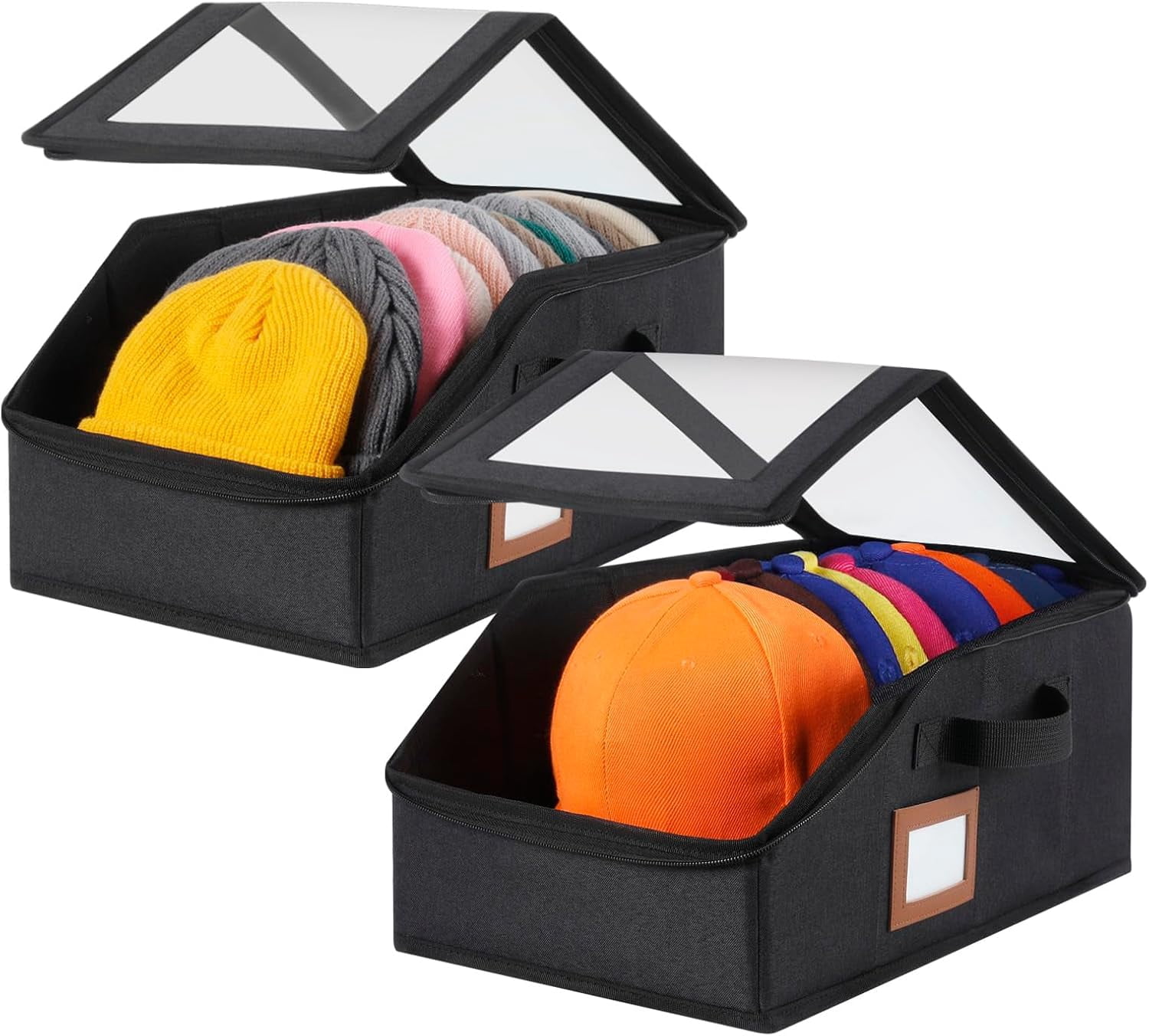 2 Pack Hat Storage for Baseball Caps-Holds Up to 28 Caps, Hat Organizer ...