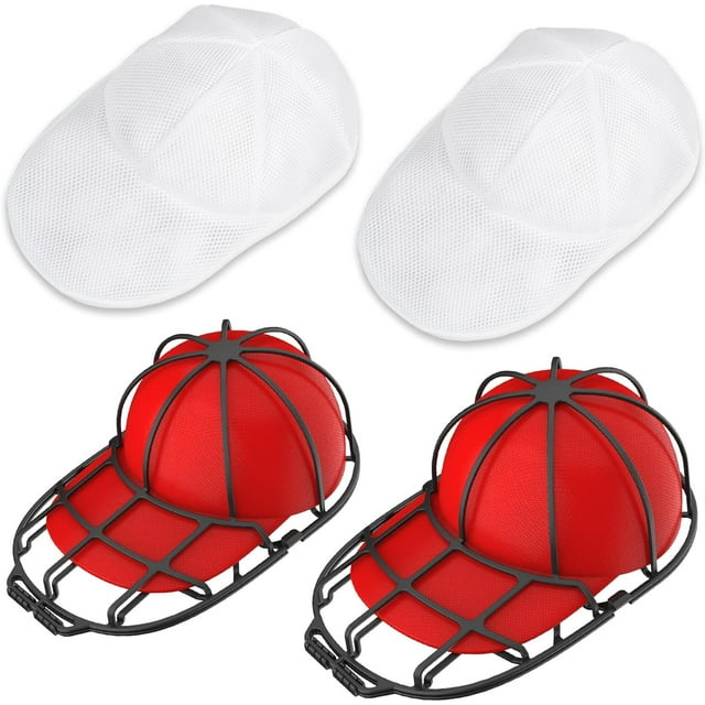 2-Pack Hat Washer Cage with Mesh Bag, Baseball Cap Washers, Baseball ...