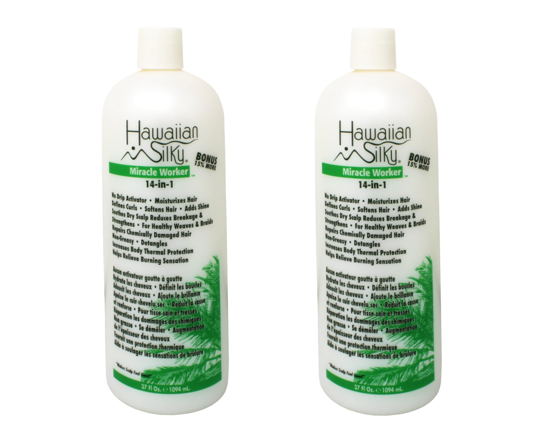 2 Pack - Hawaiian Silky 14-in-1 Miracle Worker 32 Ounce, No Drip ...