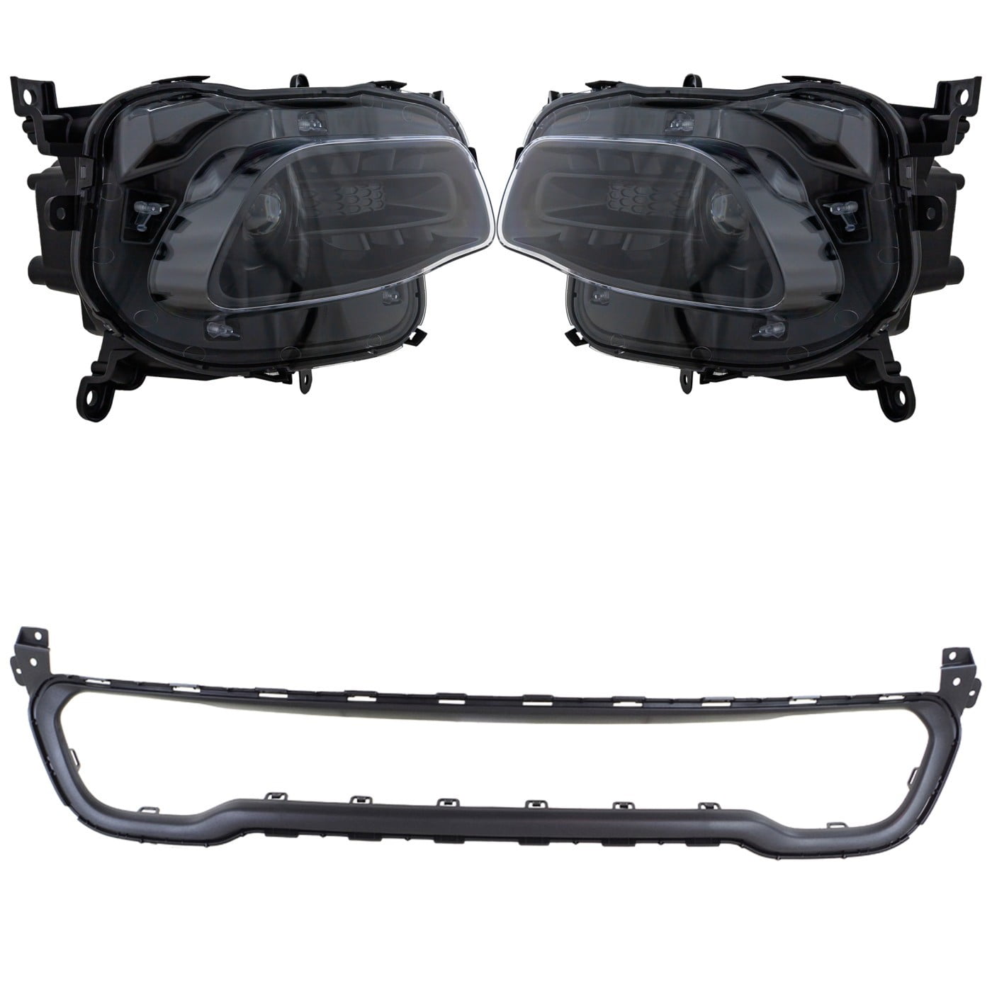 2-Pack Head Driving Headlamp for Driver & Pass Side (Left/Right) - With ...