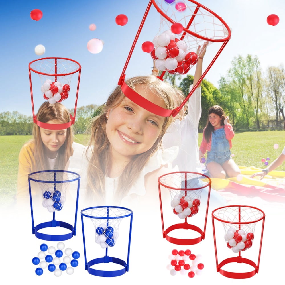 2 Pack Head Hoop Basketball Party Game Set for Adult Carnival Game ...