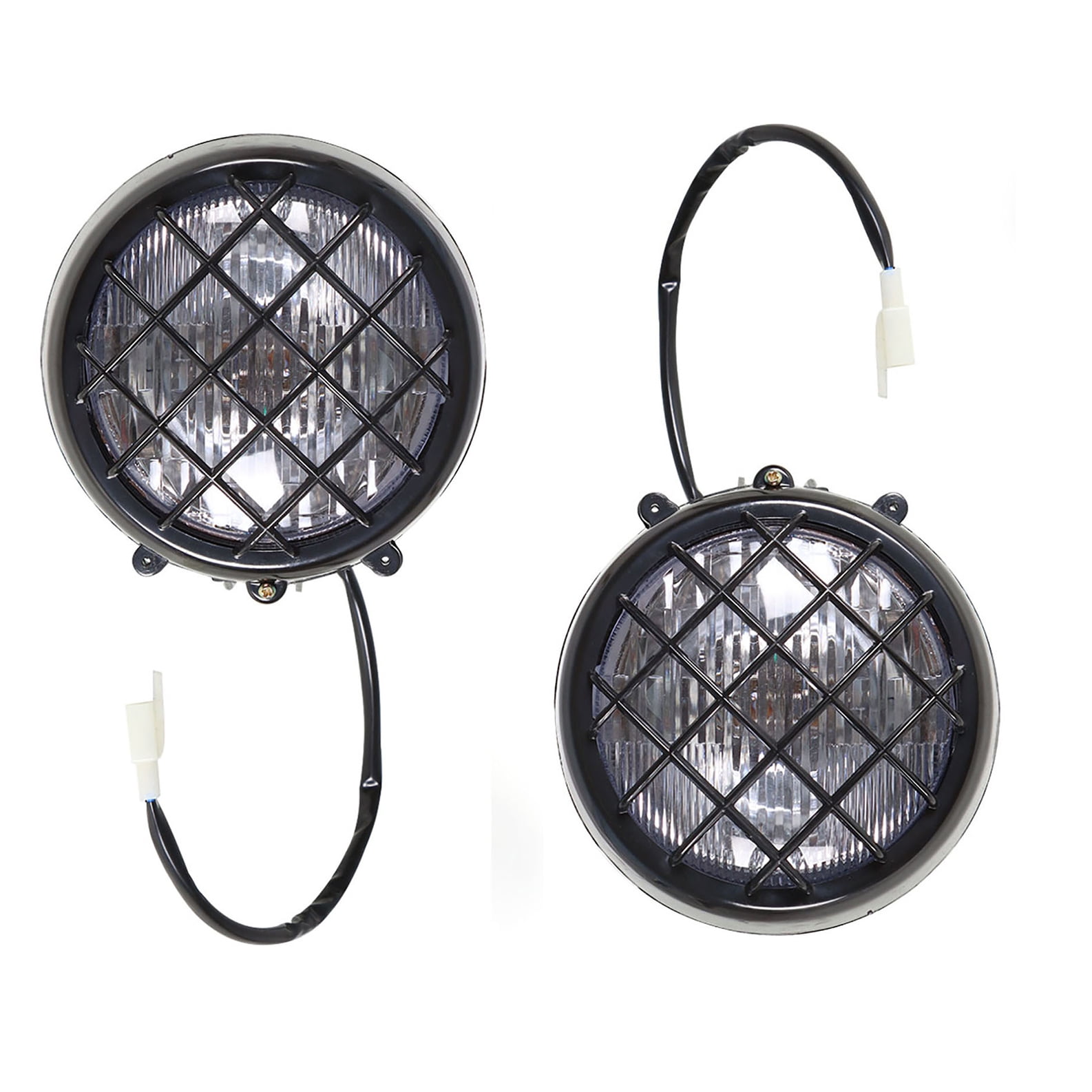 2-Pack Headlights Headlamp Fit for Yamaha Banshee 1976-2006, Warrior ...