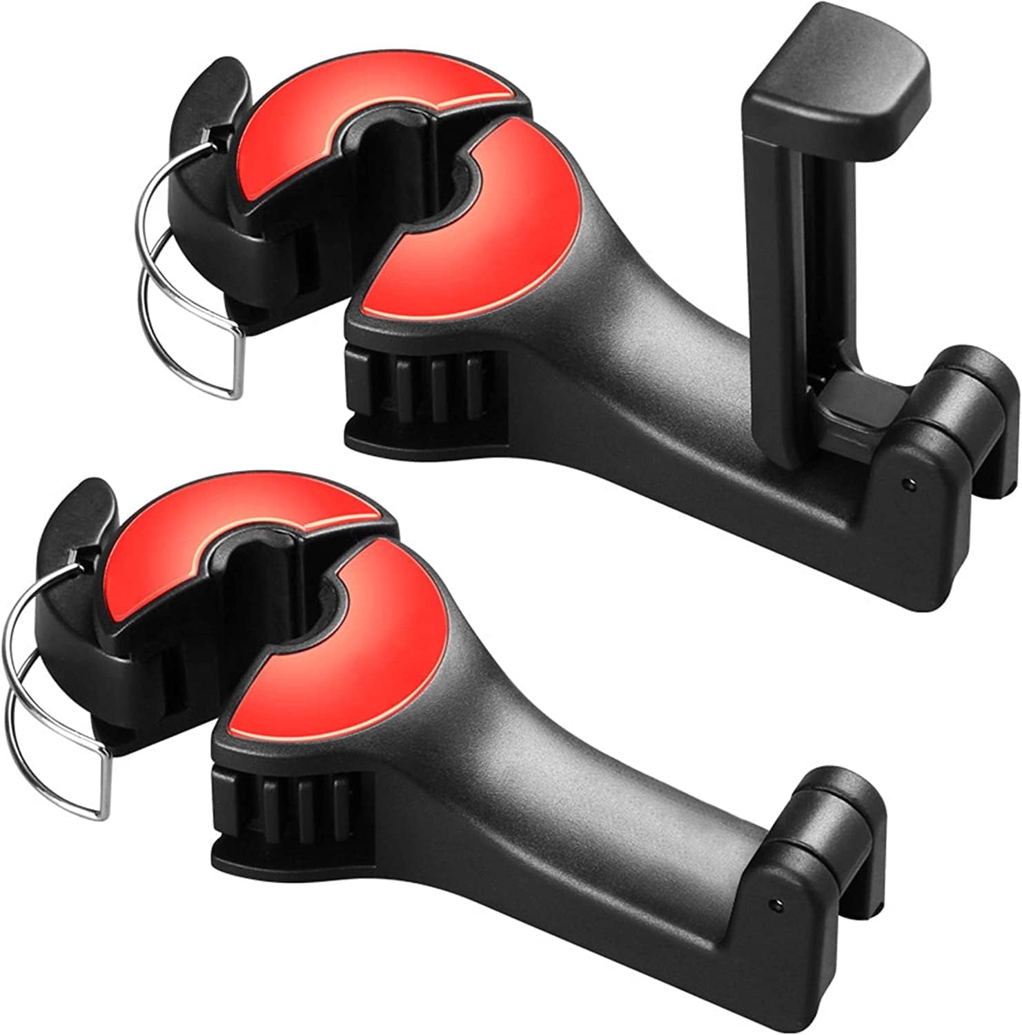 2 Pack Headrest Bracket Car Hook, 2 in 1 Hook Mount Car Mobile Phone ...