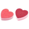 2-Pack Heart-Shaped Non-Scratch Scrub Sponge, Dual-Sided Soft and ...