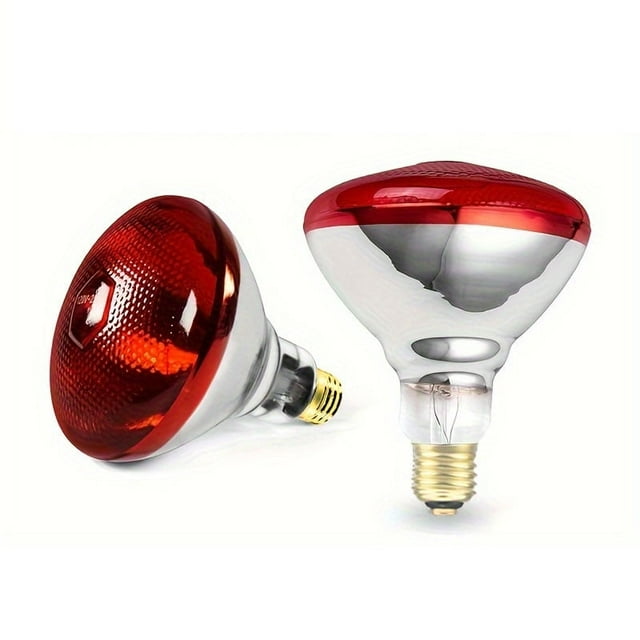 2 Pack Heat Lamp Infrared Bulbs PAR38 Glass Lamp Bulb for Food Service ...