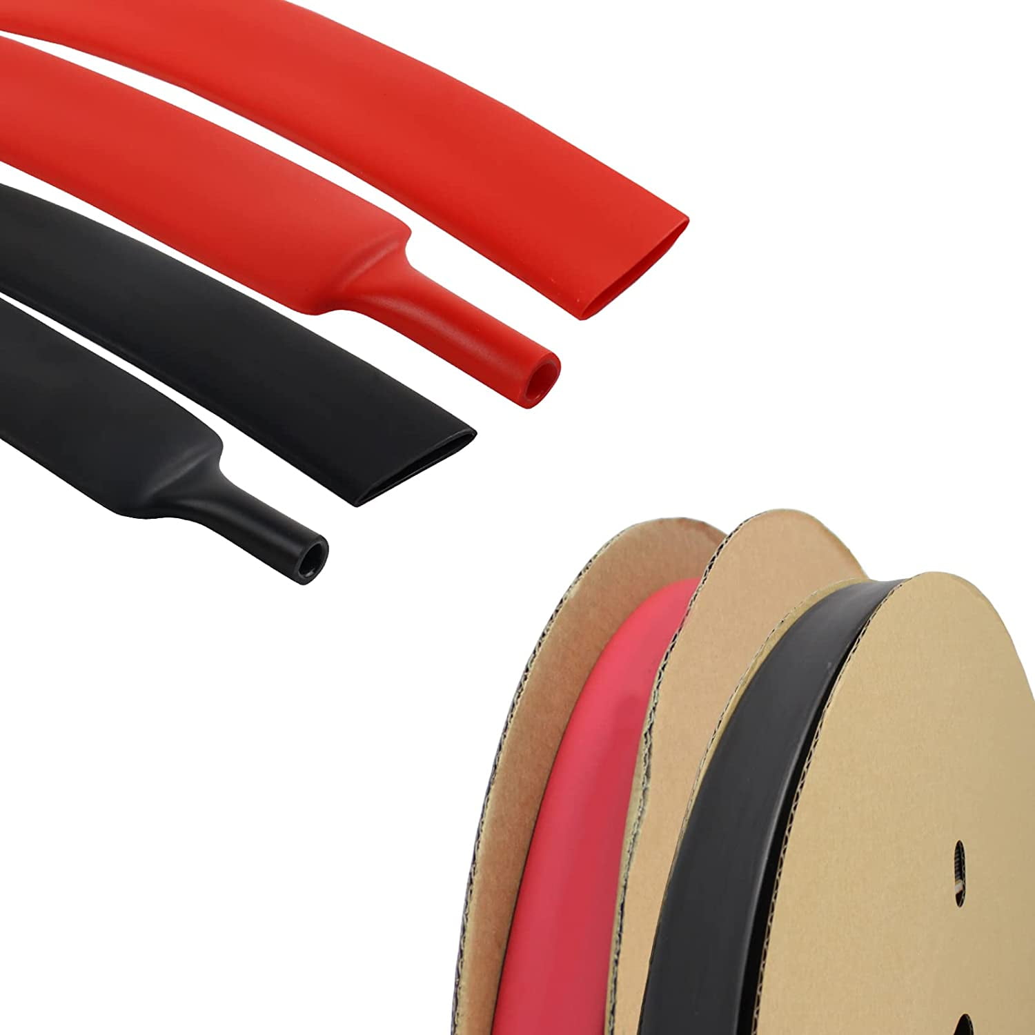2 Pack Heat Shrink Tubing 3:1 Adhesive-Lined Shrinkable Tube Insulation ...