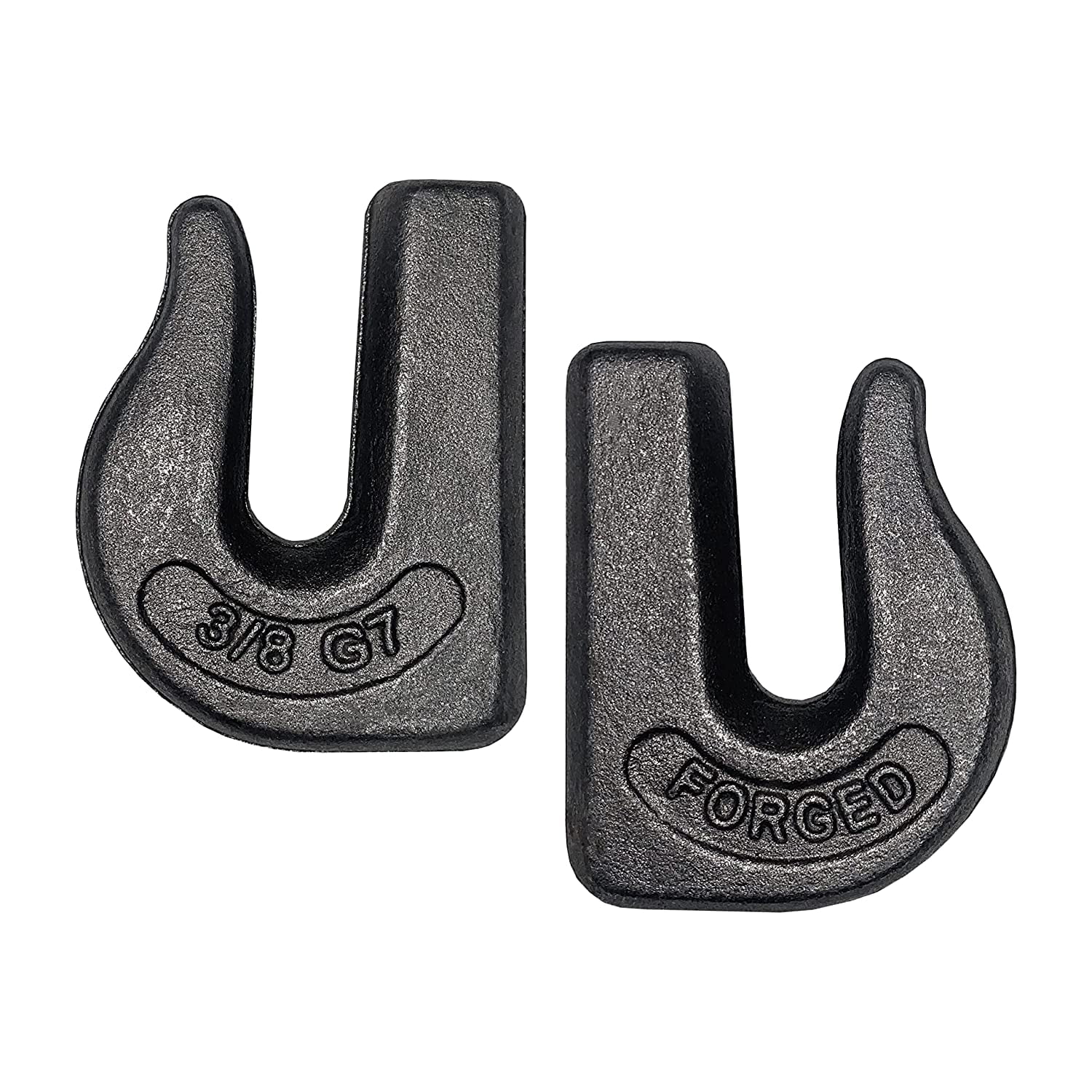 2 Pack Heavy Duty 3/8" Weld On Grab Hook, Grade 70 Clevis Chain Hook ...