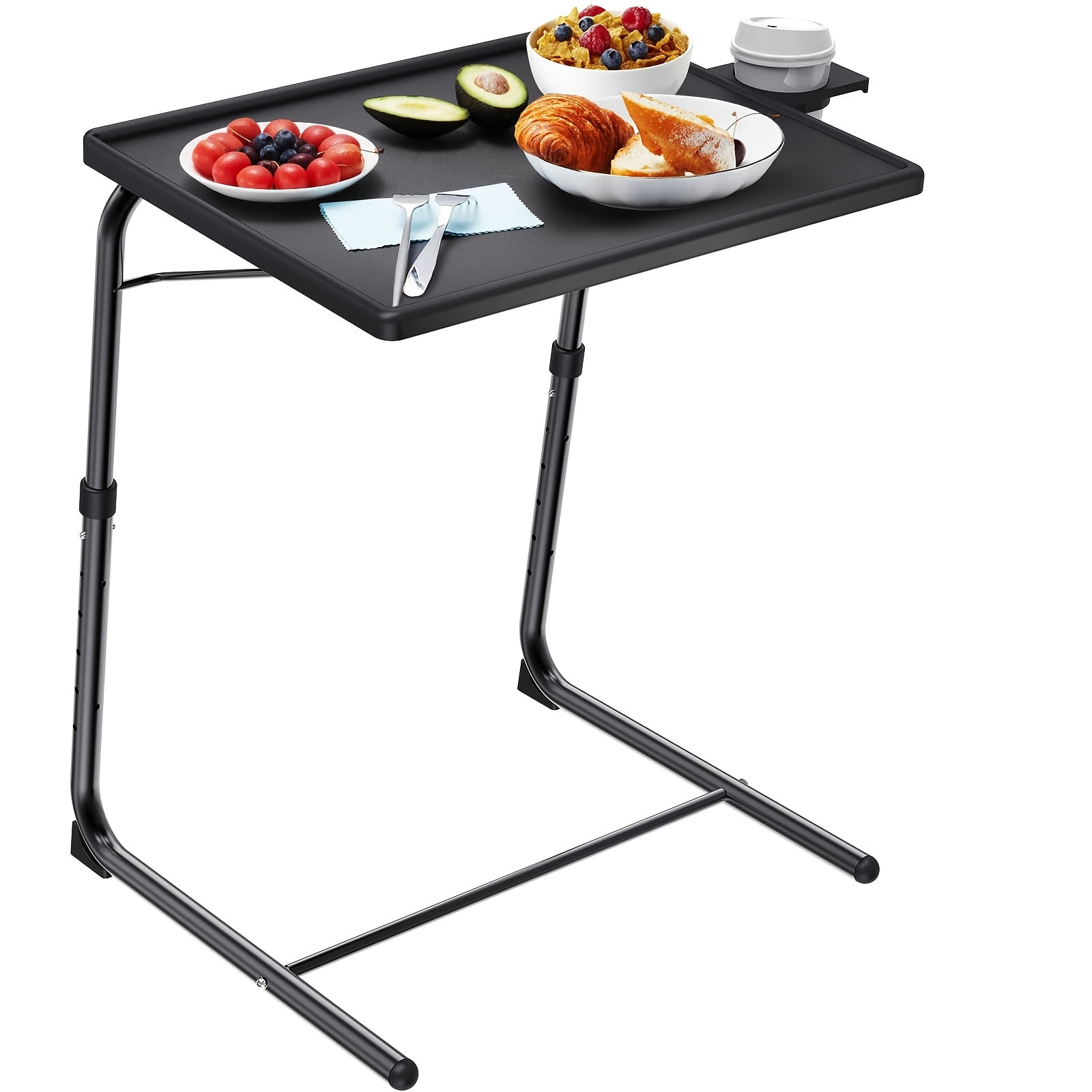 2-Pack Heavy-Duty Adjustable Folding Desks - Sturdy Non-Slip ...