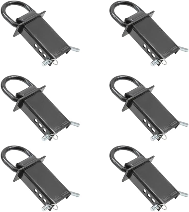 2 Pack Heavy Duty Adjustable Trailer Stake Pocket w/Outward Protruding ...