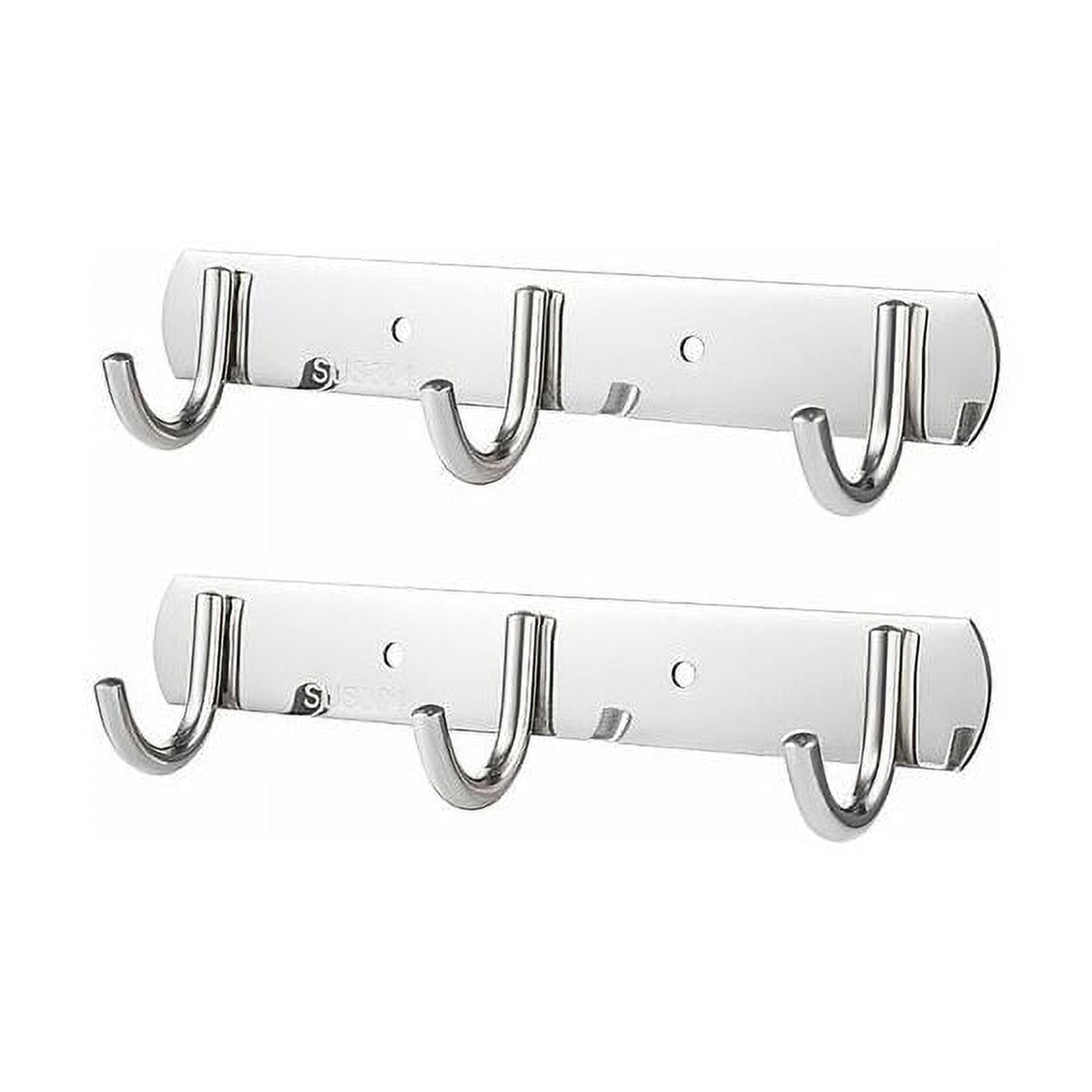 2-Pack Heavy Duty BBQ Utensil Holder with 6 Grill Hooks for Hanging ...