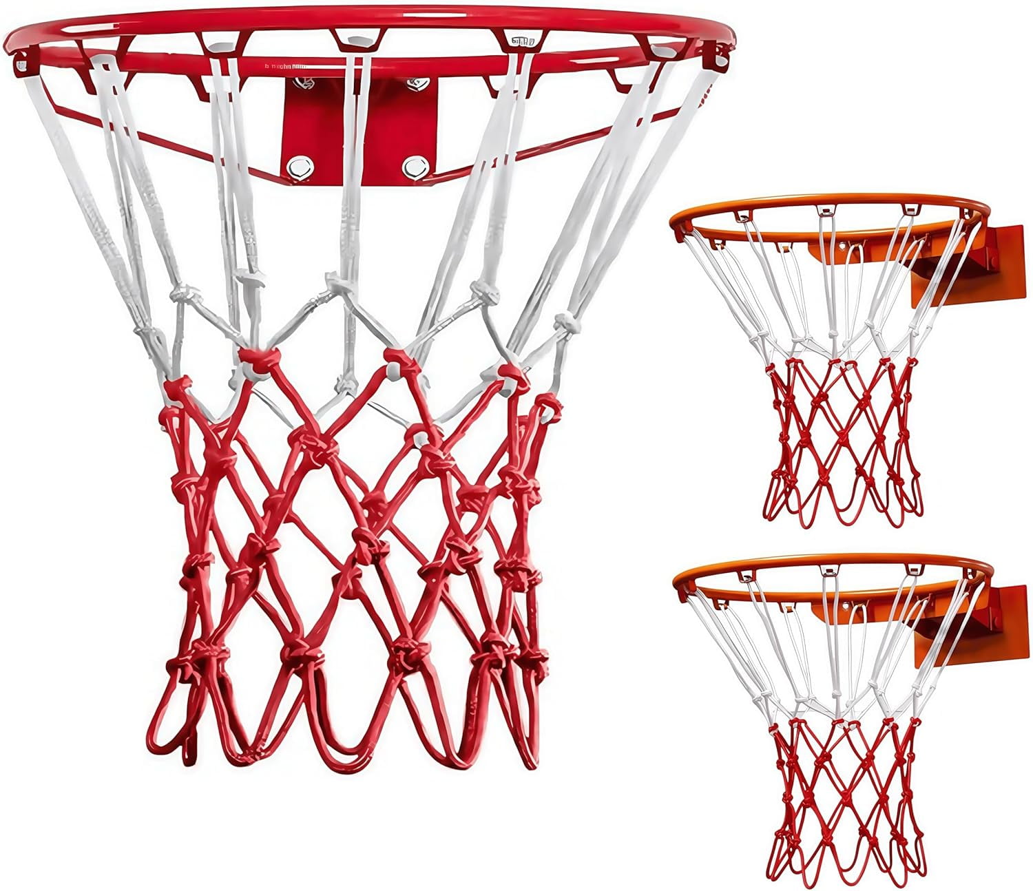 2 Pack Heavy Duty Basketball Net Replacement,2025 Upgrade Heavy Duty ...
