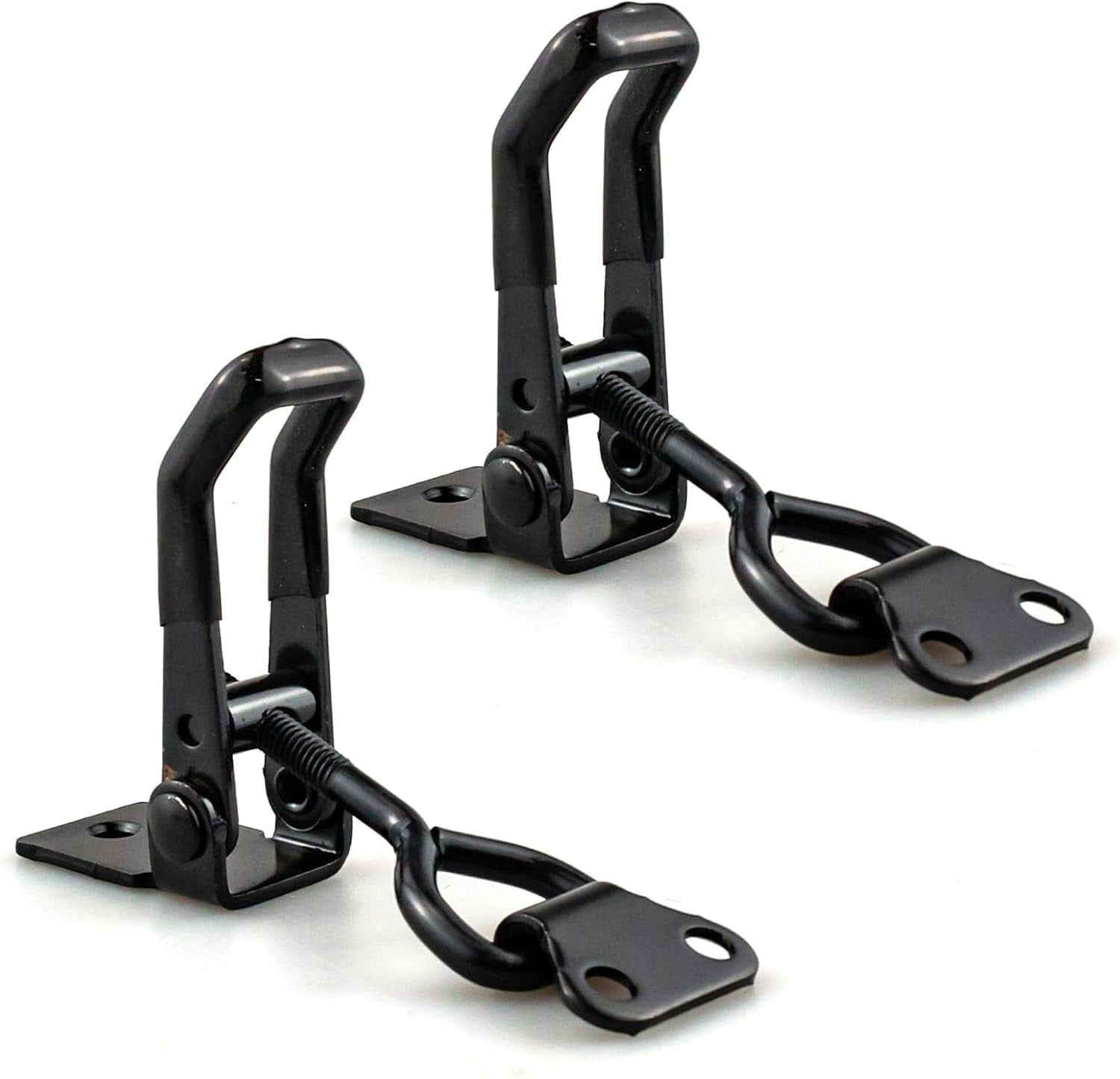 2-Pack Heavy-Duty Black Toggle Latch Clamp - 300lbs Adjustable Pull ...