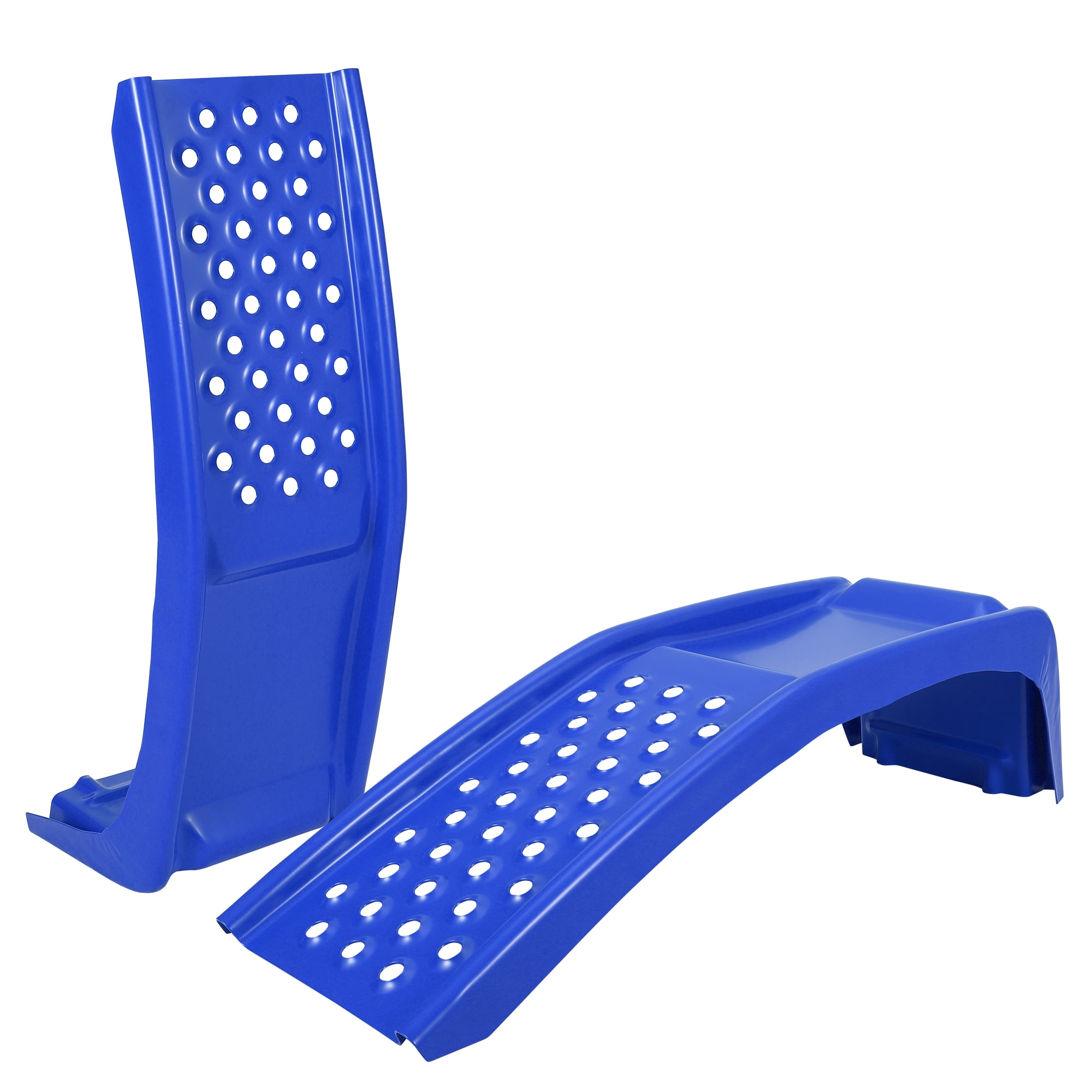 2 Pack Heavy Duty Car Ramp Set, 8000 lbs Auto Ramps Solid Steel Truck ...