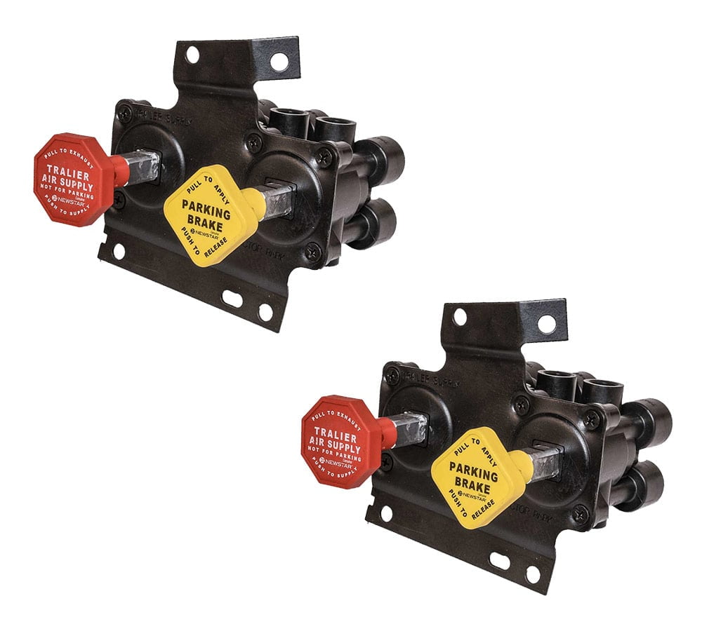 2 Pack Heavy Duty Dash Valve - 2- Spool Air Brake Control Valve ...