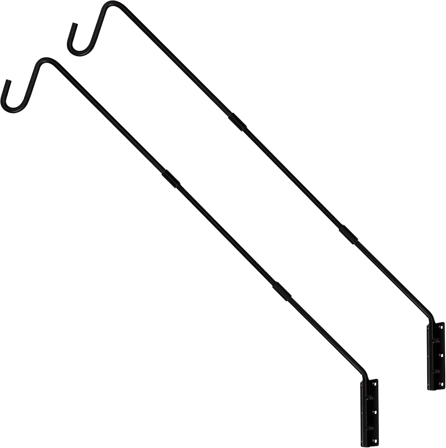 2 Pack Heavy Duty Deck Hook, 25 Inch to 36 Inch Wall Mounted Extended ...