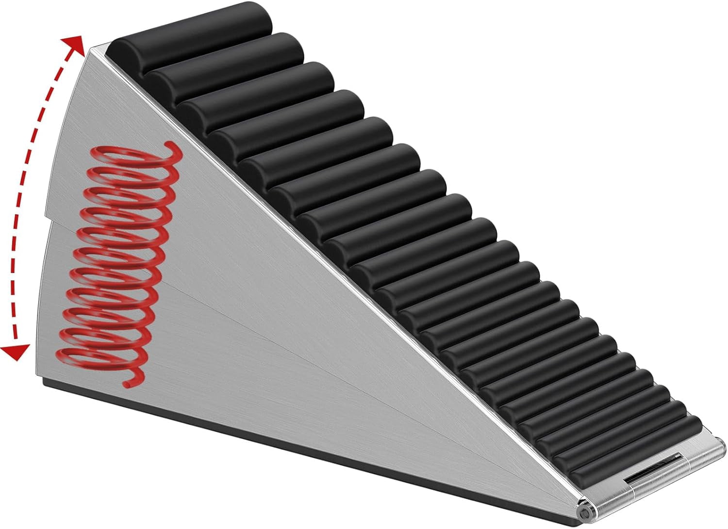 ‌2-Pack Heavy Duty Door Stoppers - Adjustable Spring Wedge (3" Tall ...