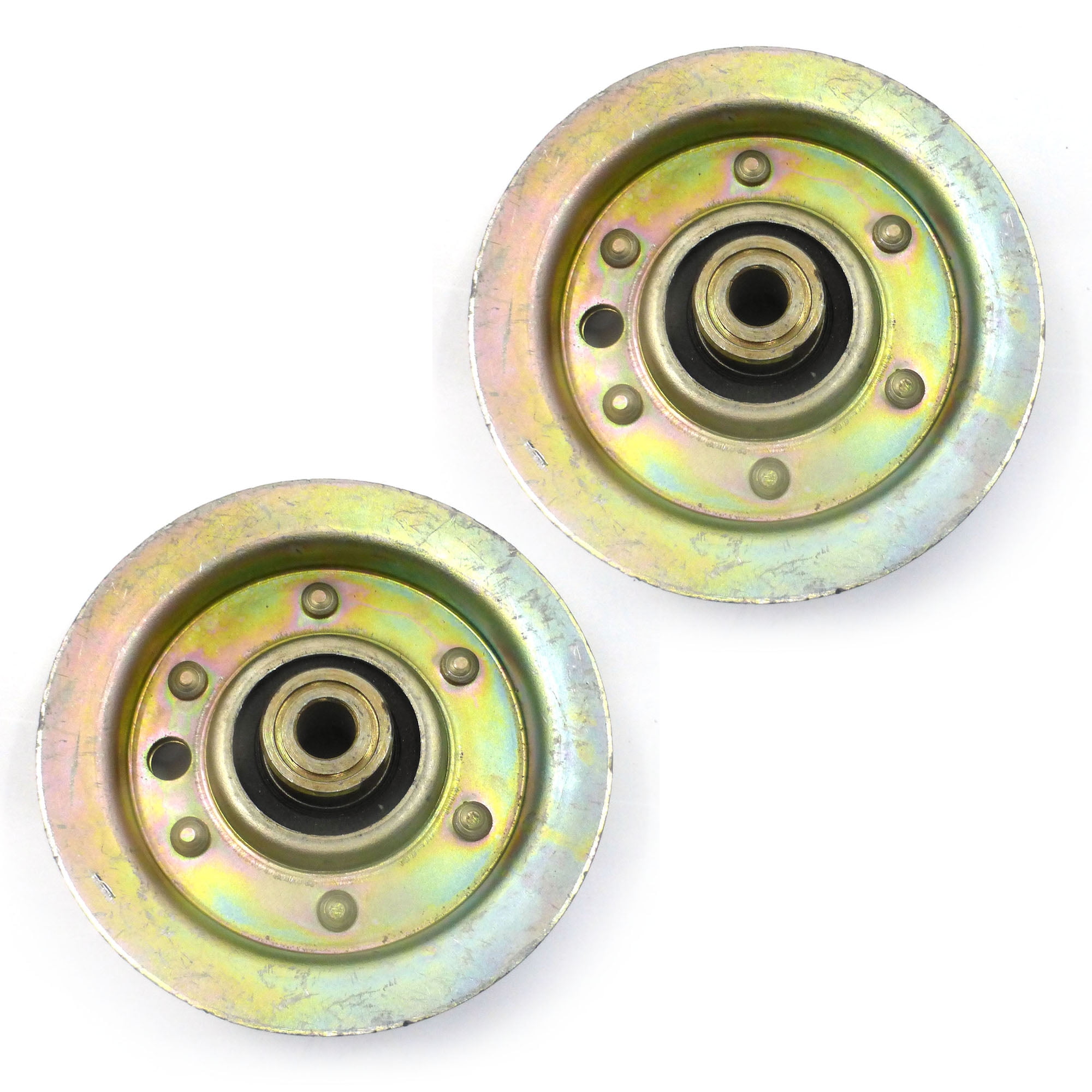 2 Pack of Heavy-Duty Flat Idler Pulley Compatible with Husqvarna Lawn ...
