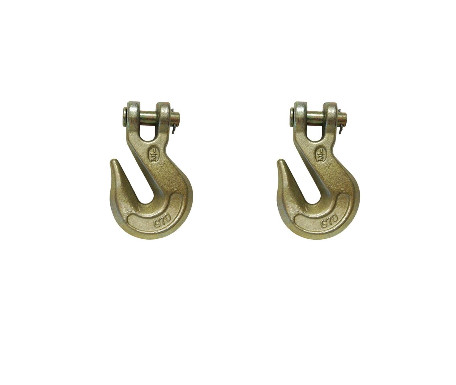 2 Pack Heavy Duty G70 1/2" Clevis Grab Hook Flatbed Truck Trailer ...