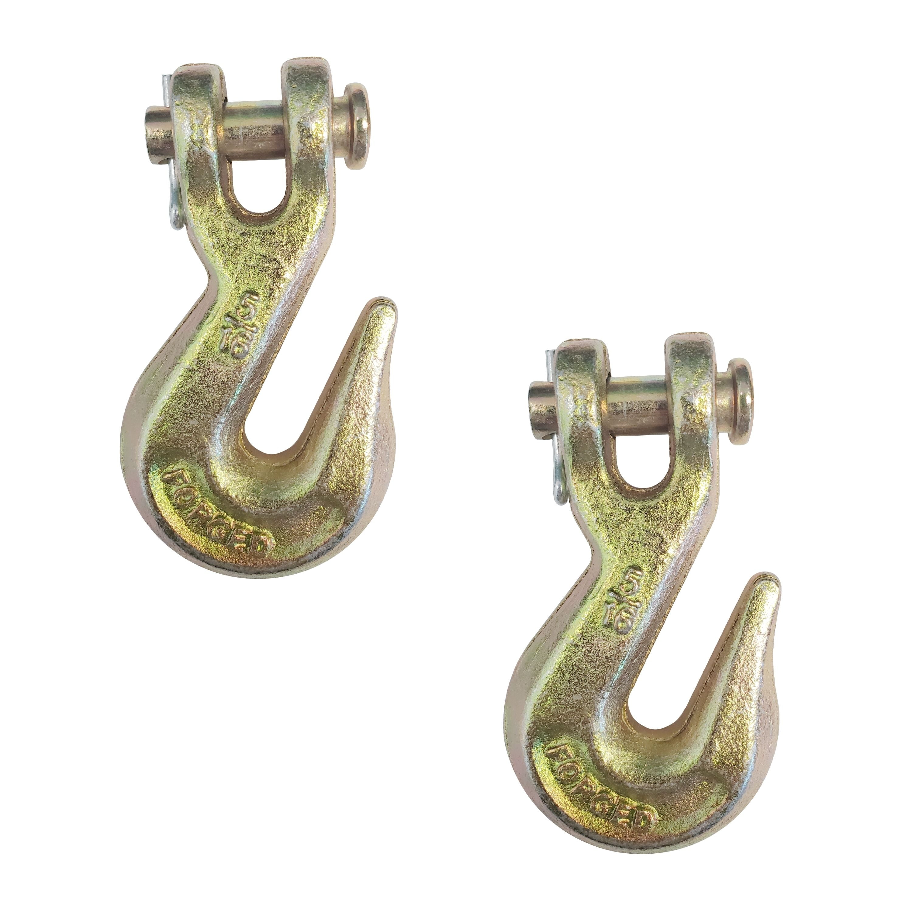 2 Pack Heavy Duty G70 5/16" Clevis Grab Hook Flatbed Truck Trailer ...