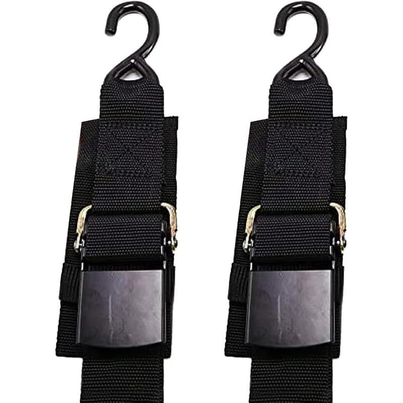 2-Pack Heavy Duty Marine Transom Straps - 2" x 48" Adjustable Boat Tie ...