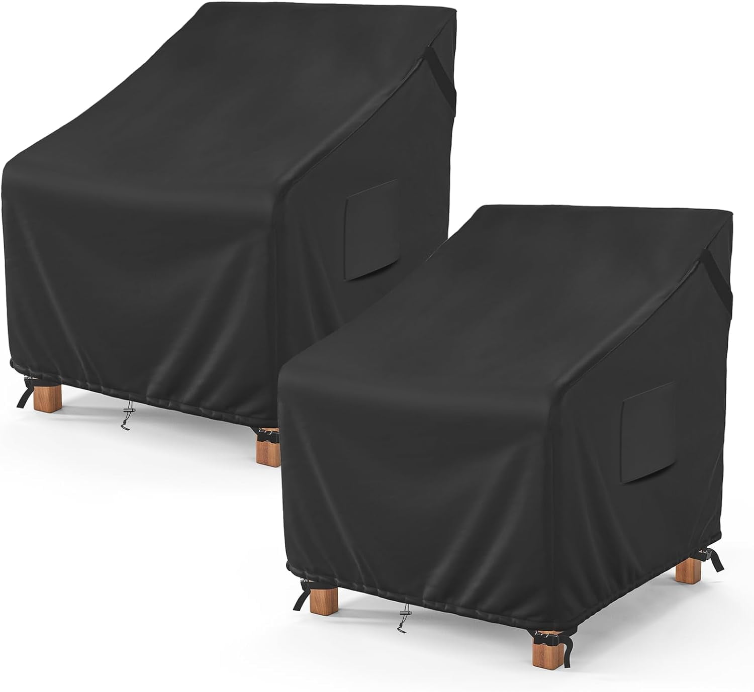 2 Pack Heavy Duty Patio Chair Covers, 600D Waterproof Outdoor Chair ...