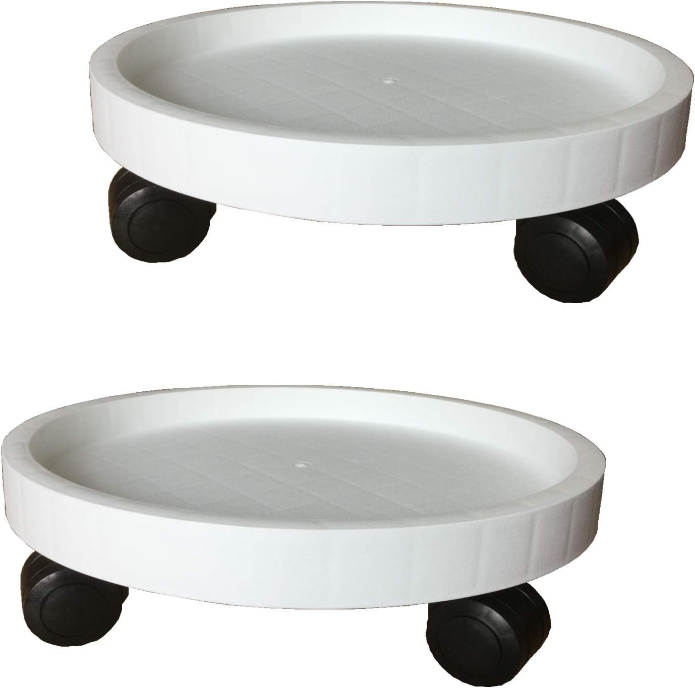 2 Pack Heavy Duty Plant Caddy with Wheels,Rolling Plant Stand Pot ...