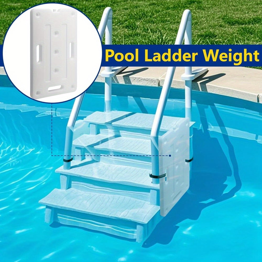 2-Pack Heavy-Duty Pool Ladder weights - Non-Electrical Safe Stair step ...